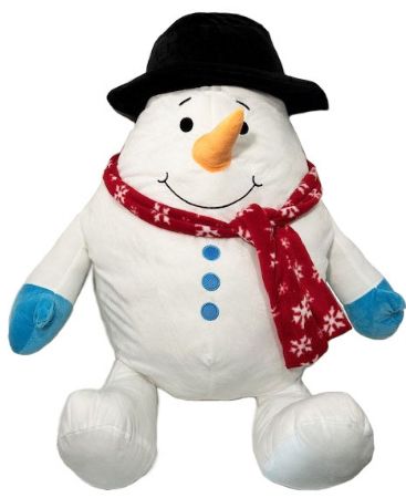 Snowman with christmas scarf 80cm